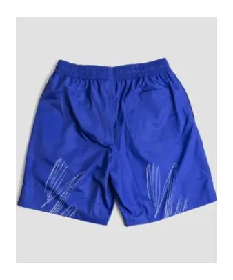 Off-White Scribble Diags-print Swim Shorts