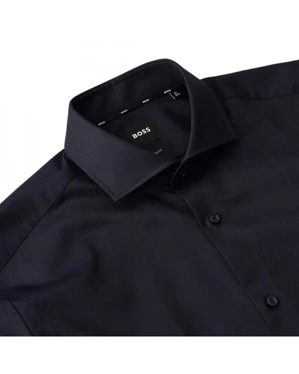 Hugo Boss Long-sleeved Shirt - Dark Blue