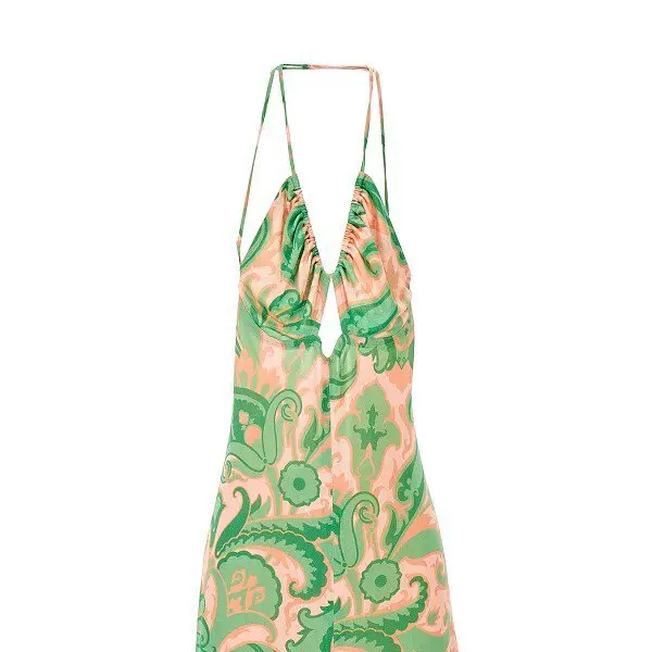 Etro Barocco-printed Cut-out Maxi Dress