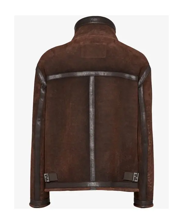 Fendi High Neck Zip-up Oversized Jacket
