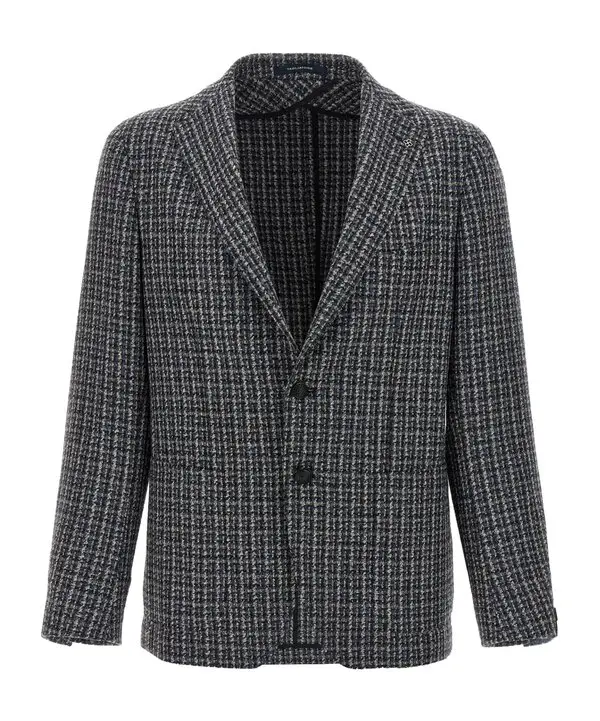 Tagliatore Checked Tweed Blazer