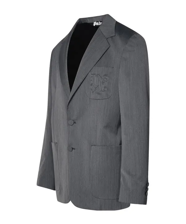 Palm Angels Single-breasted Tailored Blazer