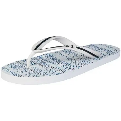 Emporio Armani Logo Flip-flops - Gray