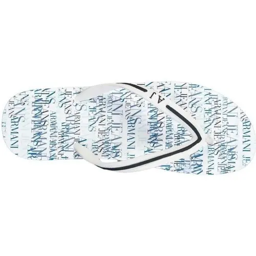 Emporio Armani Logo Flip-flops - Gray