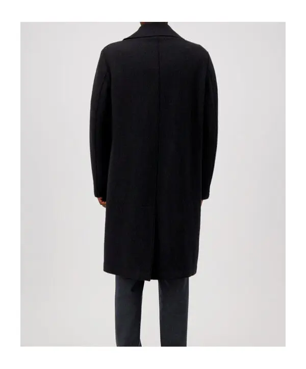 Harris Wharf London Double-breasted Wool Coat - Black