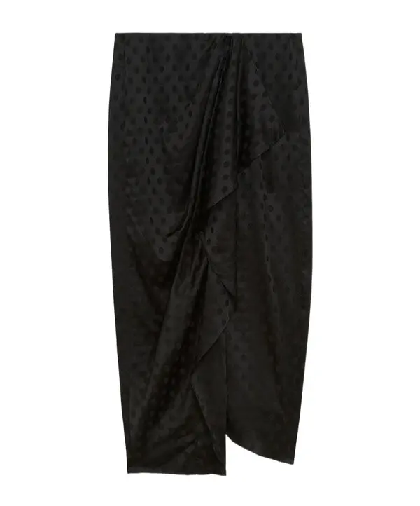 Isabel Marant Étoile Asymmetrical Hem Draped Skirt