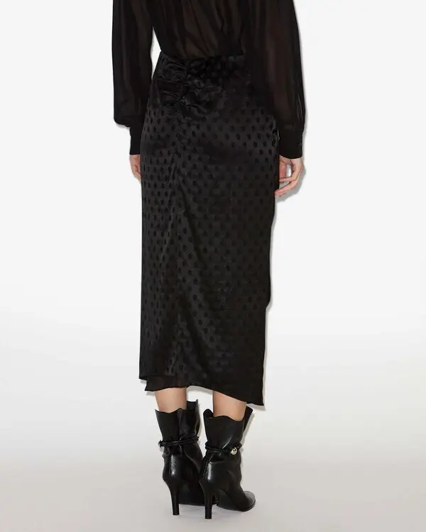 Isabel Marant Étoile Asymmetrical Hem Draped Skirt