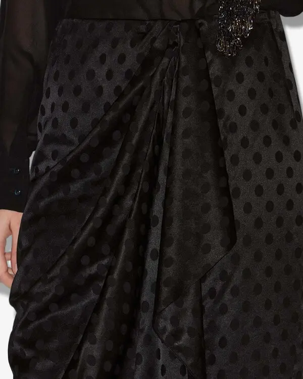 Isabel Marant Étoile Asymmetrical Hem Draped Skirt