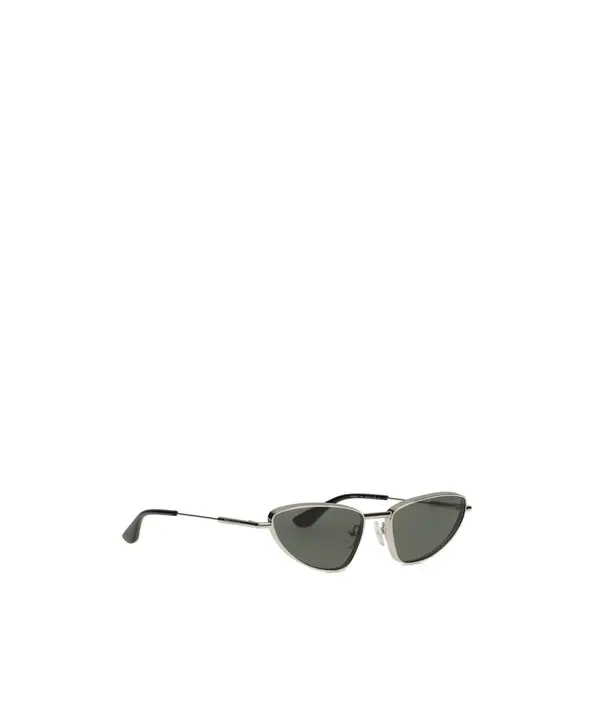 Alexander McQueen T-bar Soft Cat-eye Sunglasses - Gray