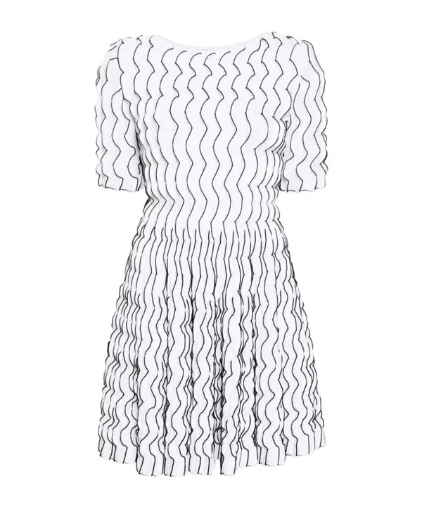 ANTONINO VALENTI Ruffled Flared Mini Dress - White