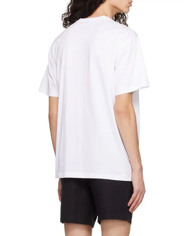 Burberry Logo Printed Crewneck T-shirt - White