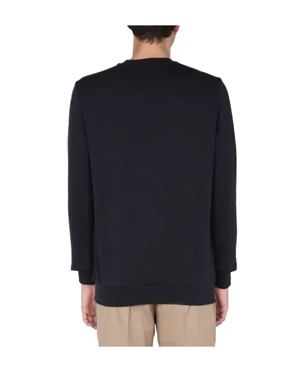 Paul Smith Crewneck Sweatshirt With Paint Splatter Detail - Black