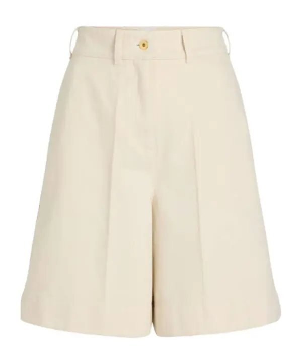 PATOU Tailored Shorts With Logo Embroidery - Nude