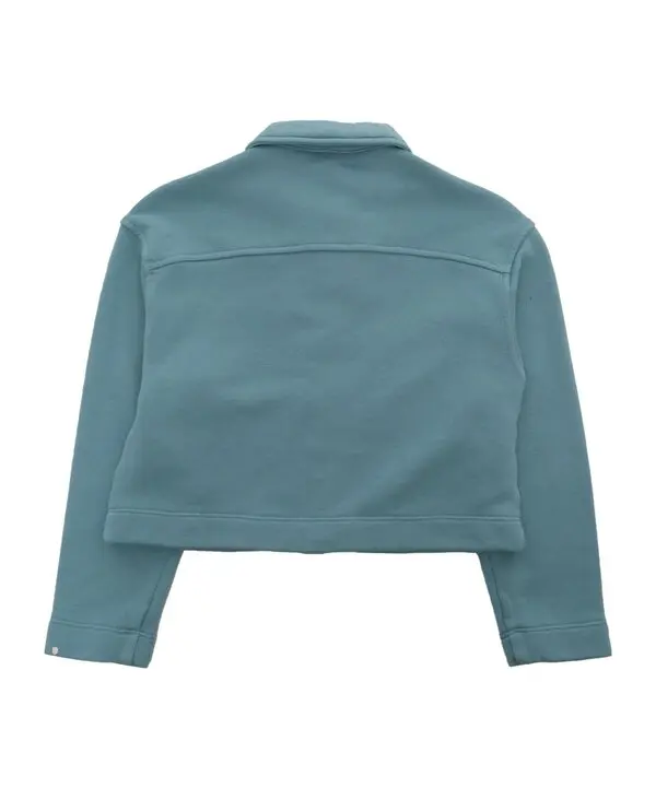 IL GUFO Garment-dyed Fleece Jacket With Lapel And Pockets
