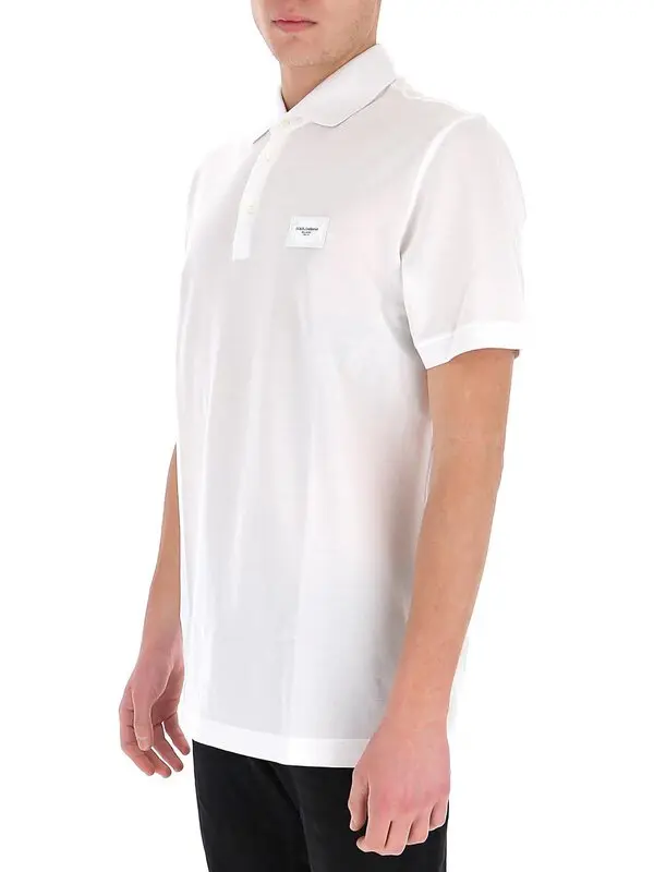 Dolce & Gabbana Dolce Gabbana Logo Patch Polo Shirt
