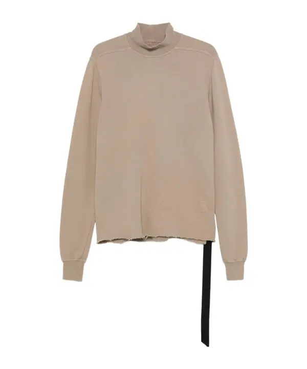 Rick Owens Mock Neck Sweater - Nude