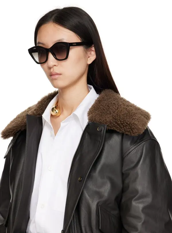 Fendi Lettering Cat Eye Sunglasses