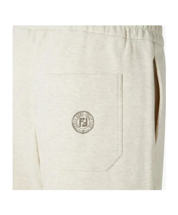 Fendi Logo Embroidered Bermuda Shorts