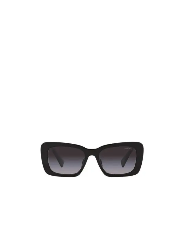 Miu Miu Square Frame Sunglasses With Tinted Lenses - Black