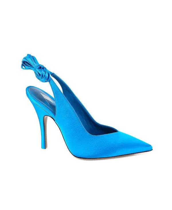 Attico The Venus Slingback Pumps - Blue