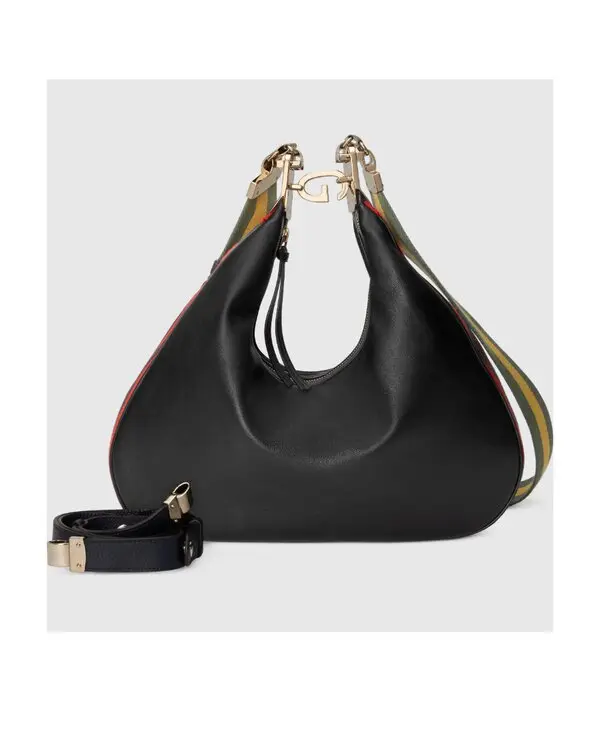 Gucci Attache Large Shoulder Bag - Black