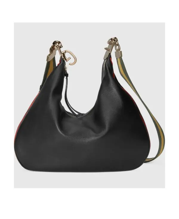 Gucci Attache Large Shoulder Bag - Black