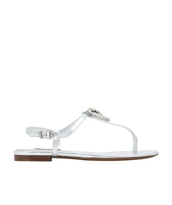 Dolce & Gabbana Metallic Strap Sandals
