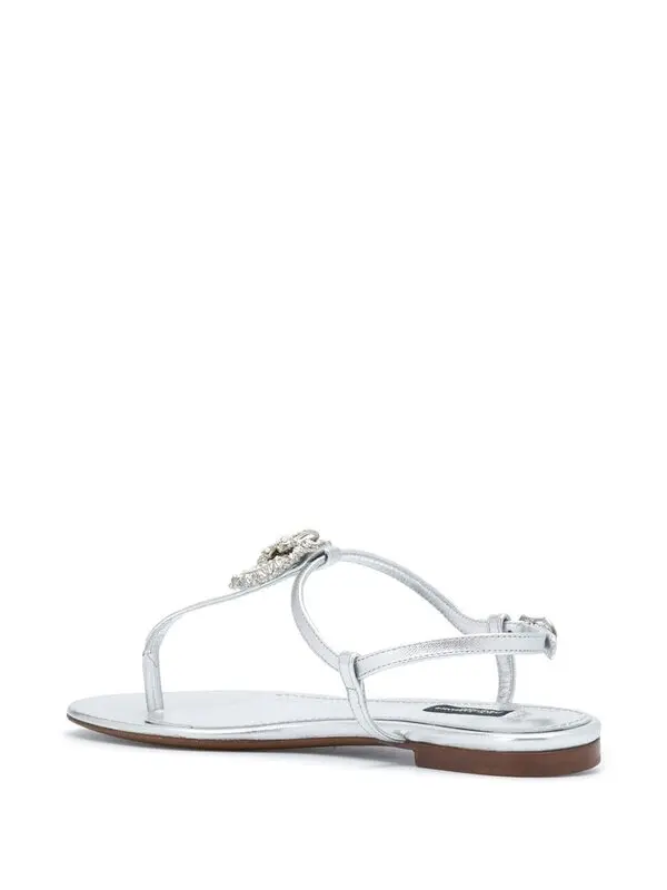Dolce & Gabbana Metallic Strap Sandals