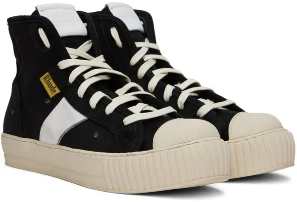 Rhude Bel Airs High-top Casual Sneakers - Black