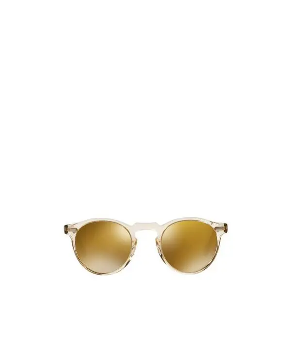 Oliver Spencer Round Frame Sunglasses - Brown