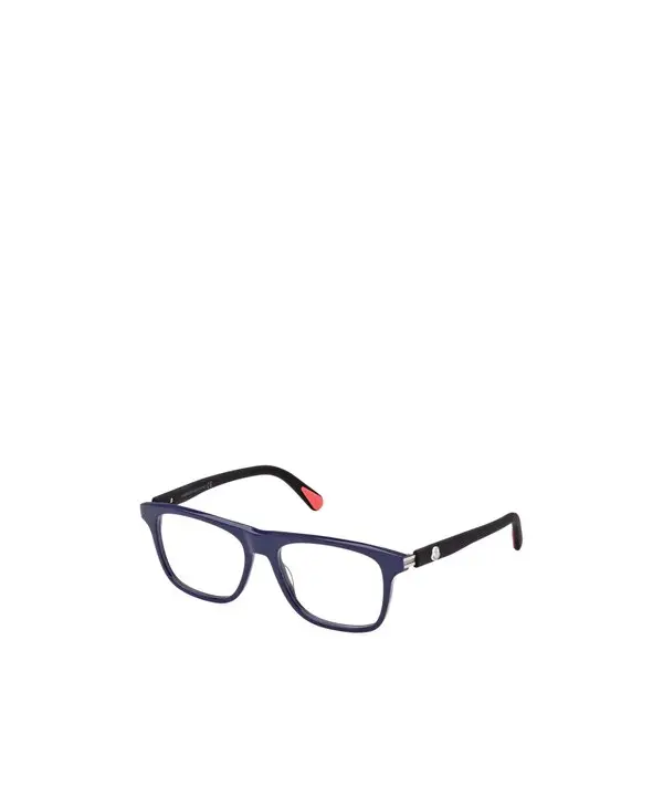 Moncler Logo Flat Mirror Eyeglasses - Blue