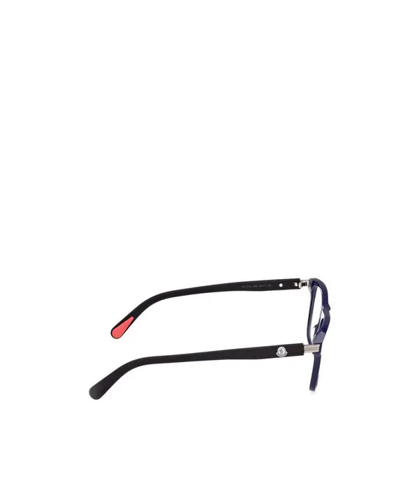 Moncler Logo Flat Mirror Eyeglasses - Blue