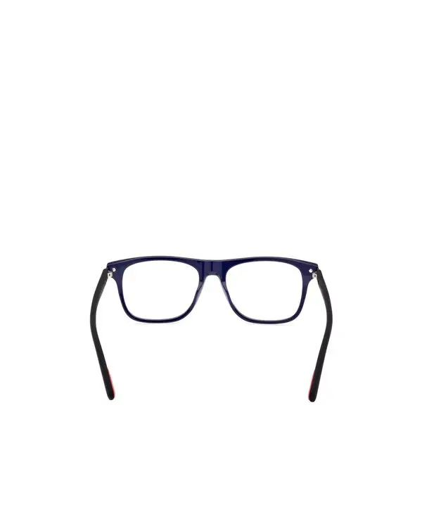 Moncler Logo Flat Mirror Eyeglasses - Blue