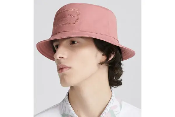 Dior Embroidered Logo Bucket Hat