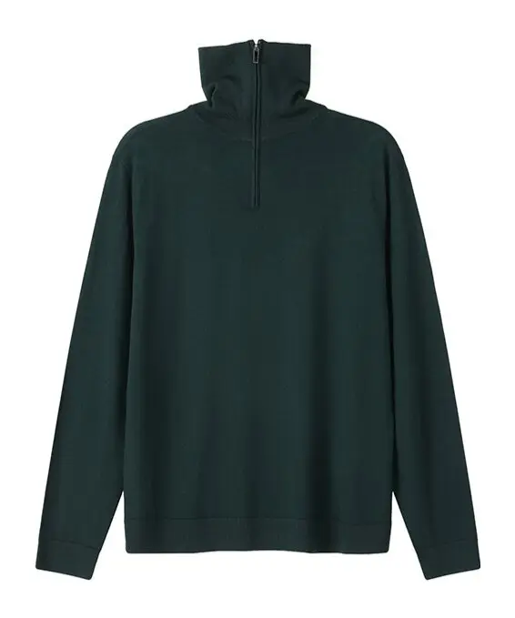 Emporio Armani Long-sleeved Quarter Zip Sweater