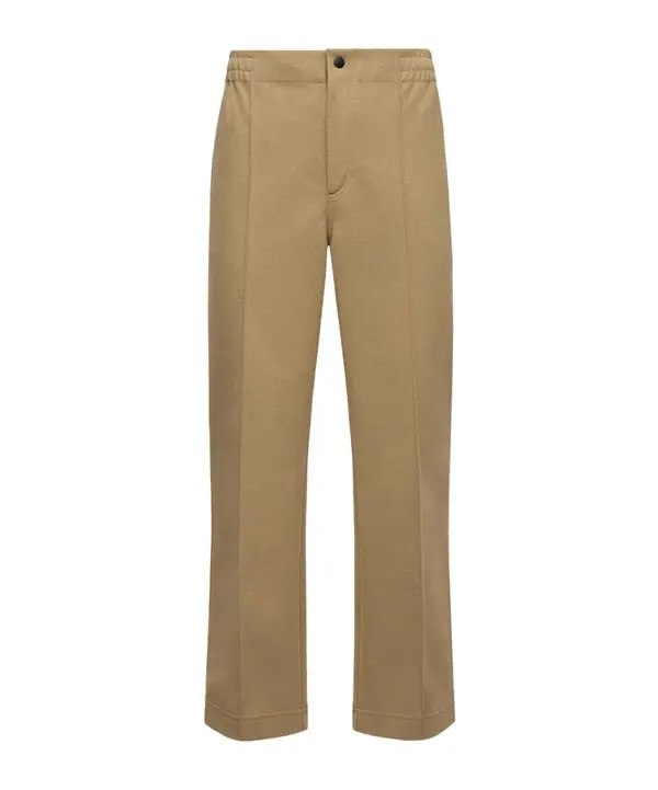 Moncler Logo Embroidered Straight Leg Pants
