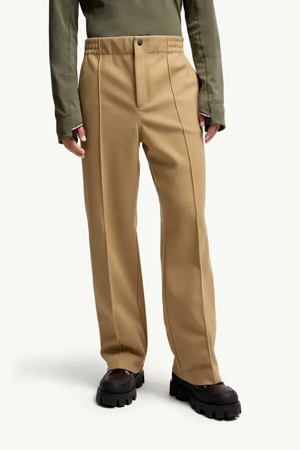 Moncler Logo Embroidered Straight Leg Pants