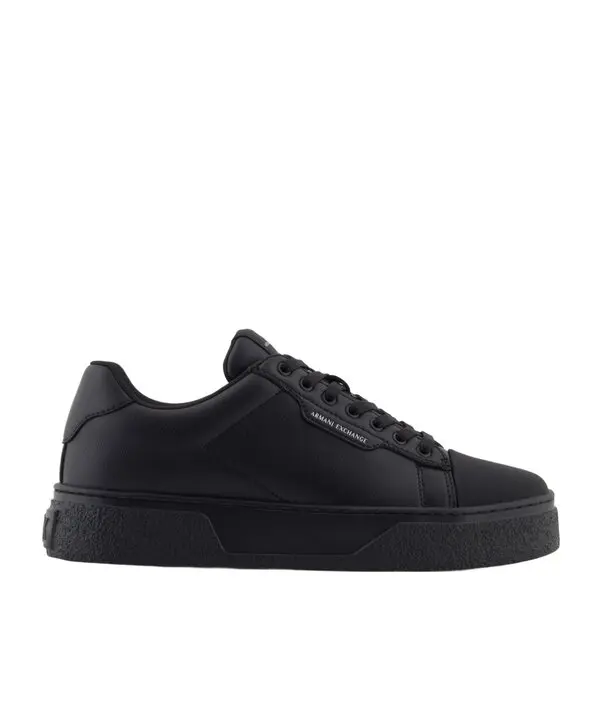 Armani Exchange Round Toe Lace-up Sneakers