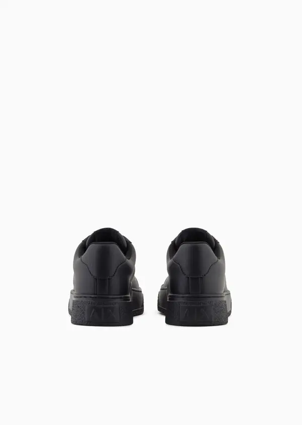 Armani Exchange Round Toe Lace-up Sneakers