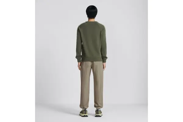 Dior Logo Patch Belted-waist Trousers