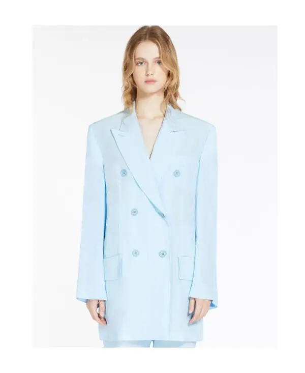 Sportmax Fitted Double-breasted Button Blazer