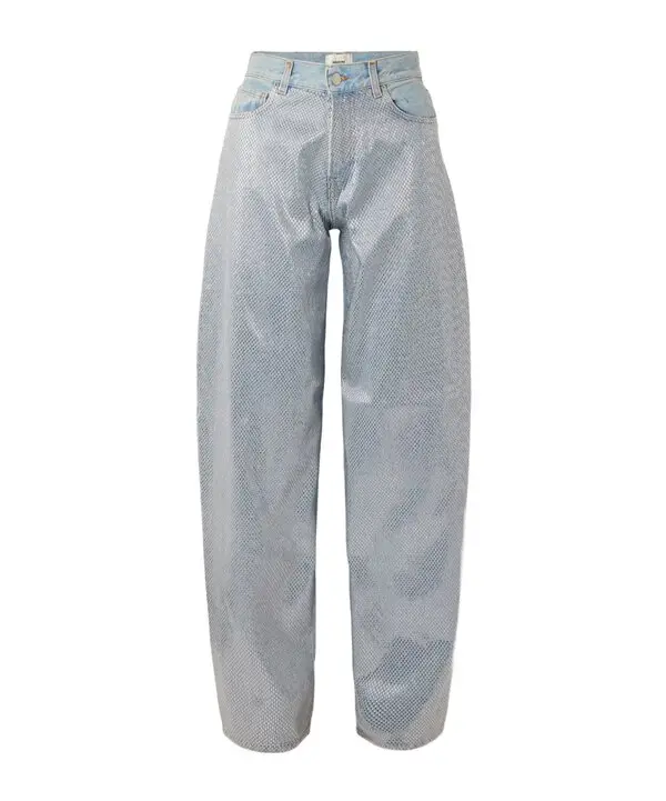 HAIKURE Bibi Embellished High-rise Jeans - Light Denim Blue