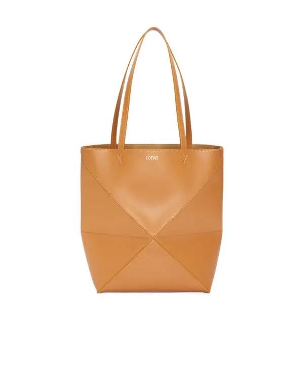 Loewe Puzzle Fold Tote Bag - Brown