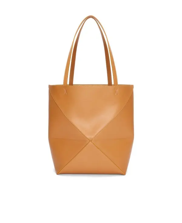 Loewe Puzzle Fold Tote Bag - Brown