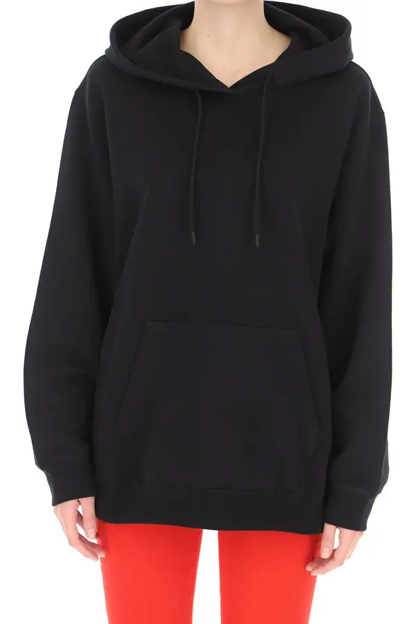 MSGM Logo Hooded Sweater - Black