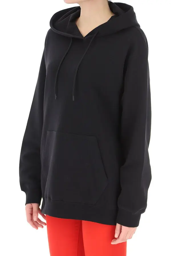 MSGM Logo Hooded Sweater - Black
