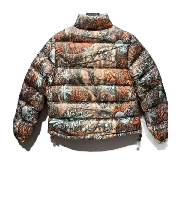 Chrome Hearts X Nike Printed Long Sleeve Hooded Puffer Jacket