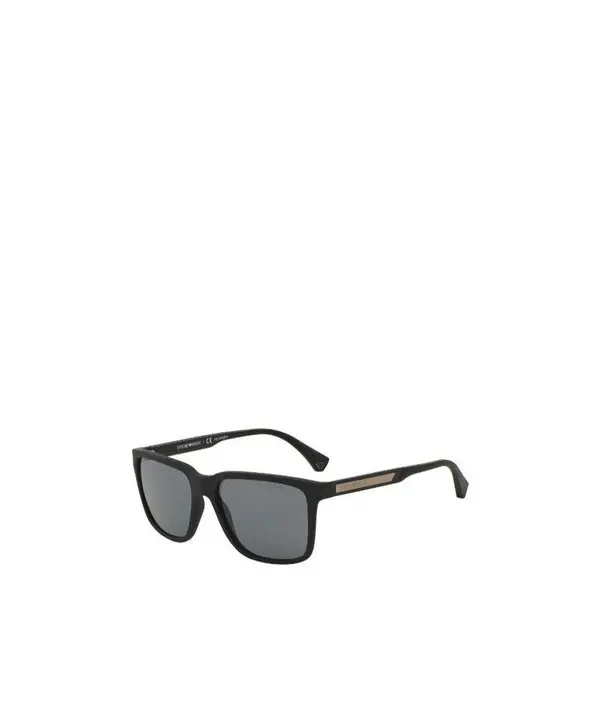 Emporio Armani Rectangle Logo Sunglasses - Gray