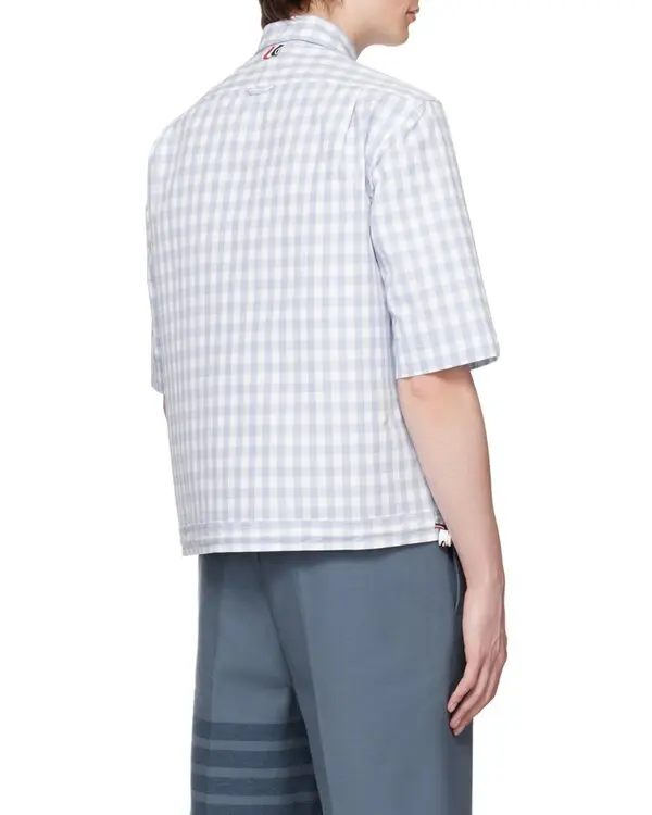 Thom Browne Gingham Poplin Short-sleeve Shirt