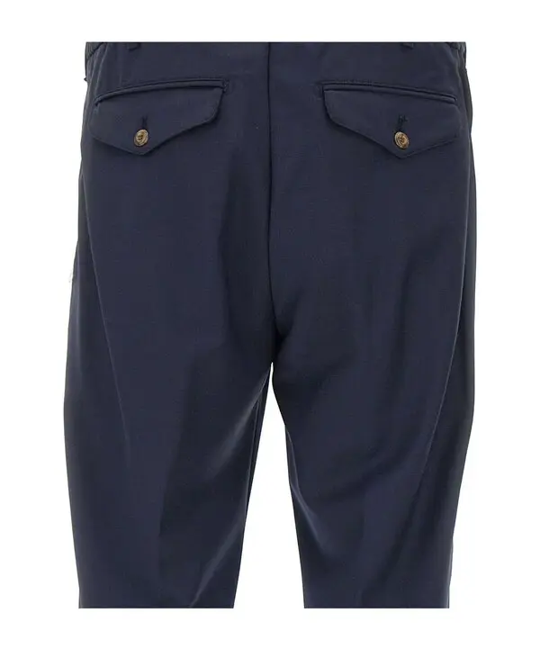 MYTHS Ares Slim-fit Pants - Navy Blue